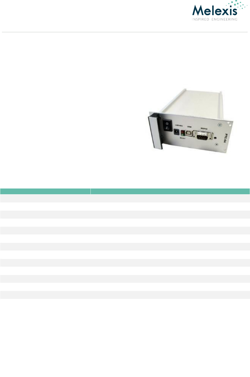 PTC-04 Datasheet by Melexis Technologies NV | Digi-Key Electronics